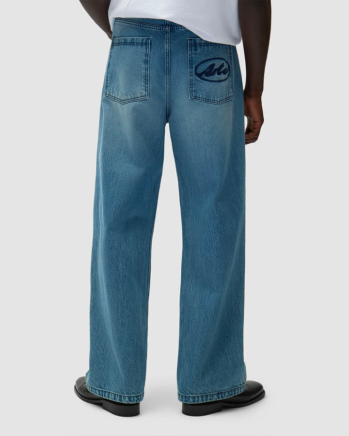 【ARTE ANTWERP】CIRCLE LOGO POCKET PANTS - DENIM BLEACH